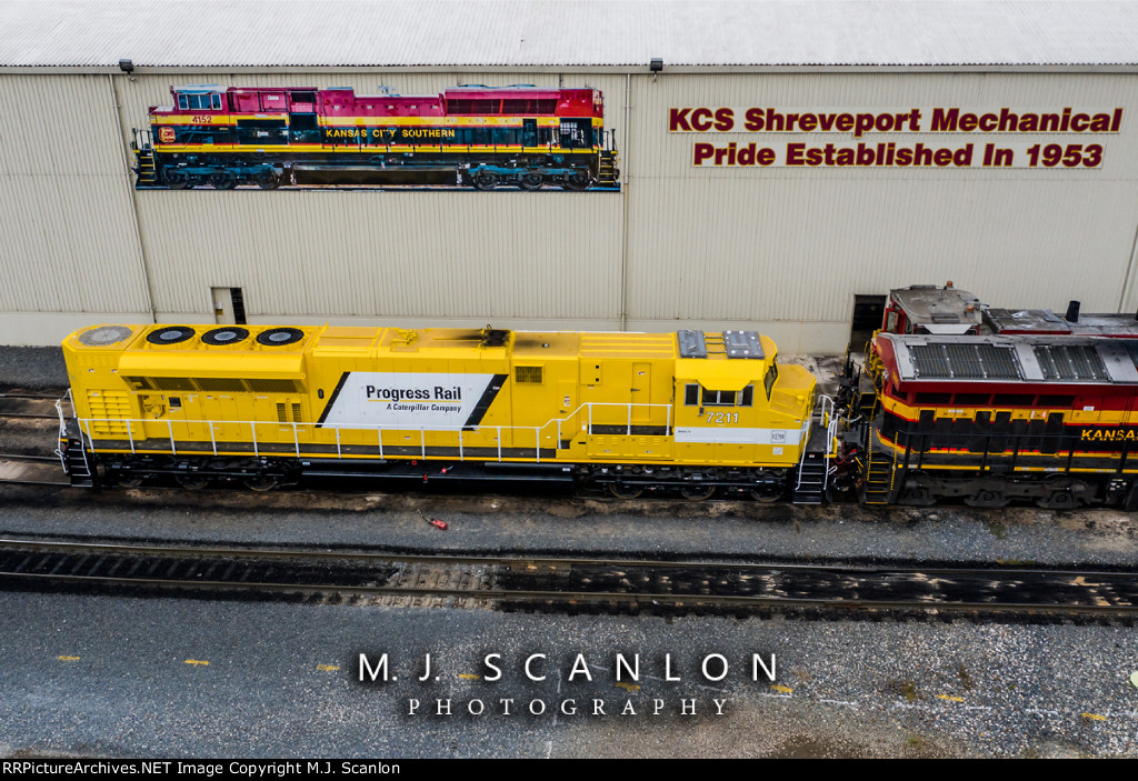 EMDX 7211 | EMD SD70AH-T4 | KCS Shreveport Yard